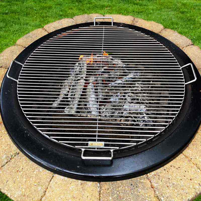 Stainless Steel Fire Pit BBQ Grilling Grate | Walden Backyards