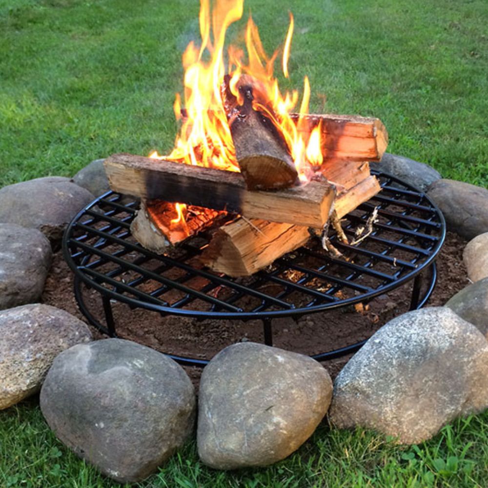 Fire Pit Grate | Heavy Duty Metal Bonfire Grate | Walden Backyards
